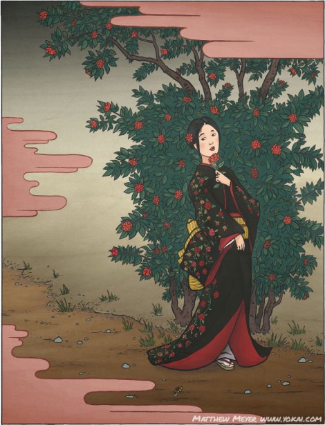 A-Yokai-A-Day: Furutsubaki no Rei | MatthewMeyer.net