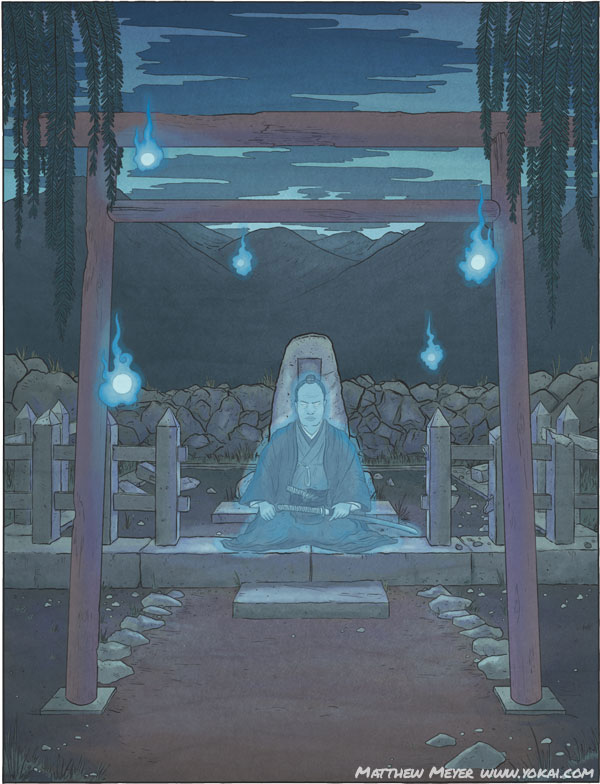 A-Yokai-A-Day: Goryō | Matthew Meyer