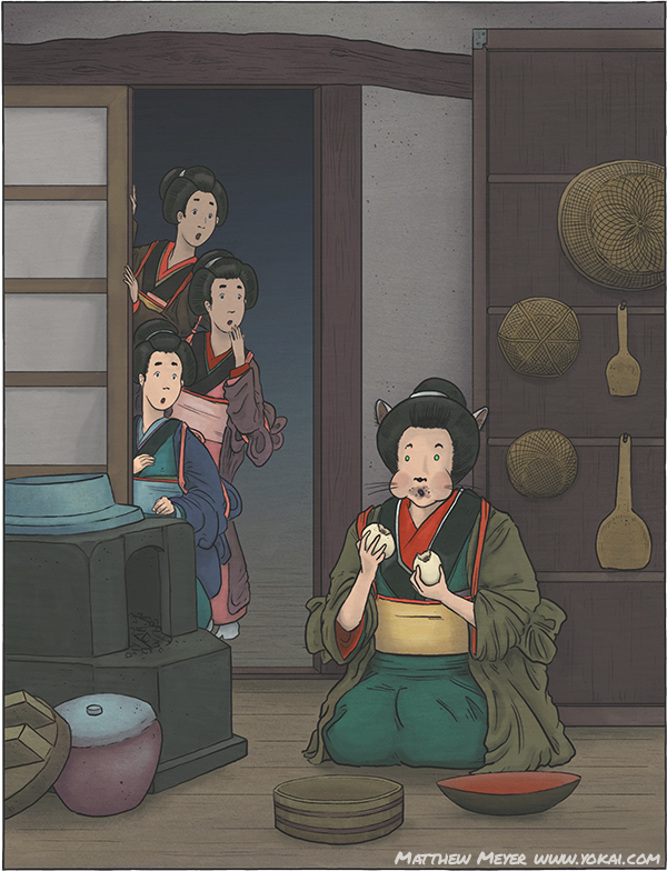 A-Yokai-A-Day: Tanuki tsuki | MatthewMeyer.net