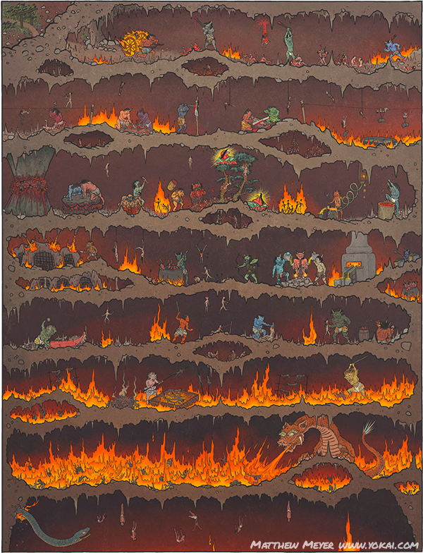 A-Yokai-A-Day: Jigoku | Matthew Meyer